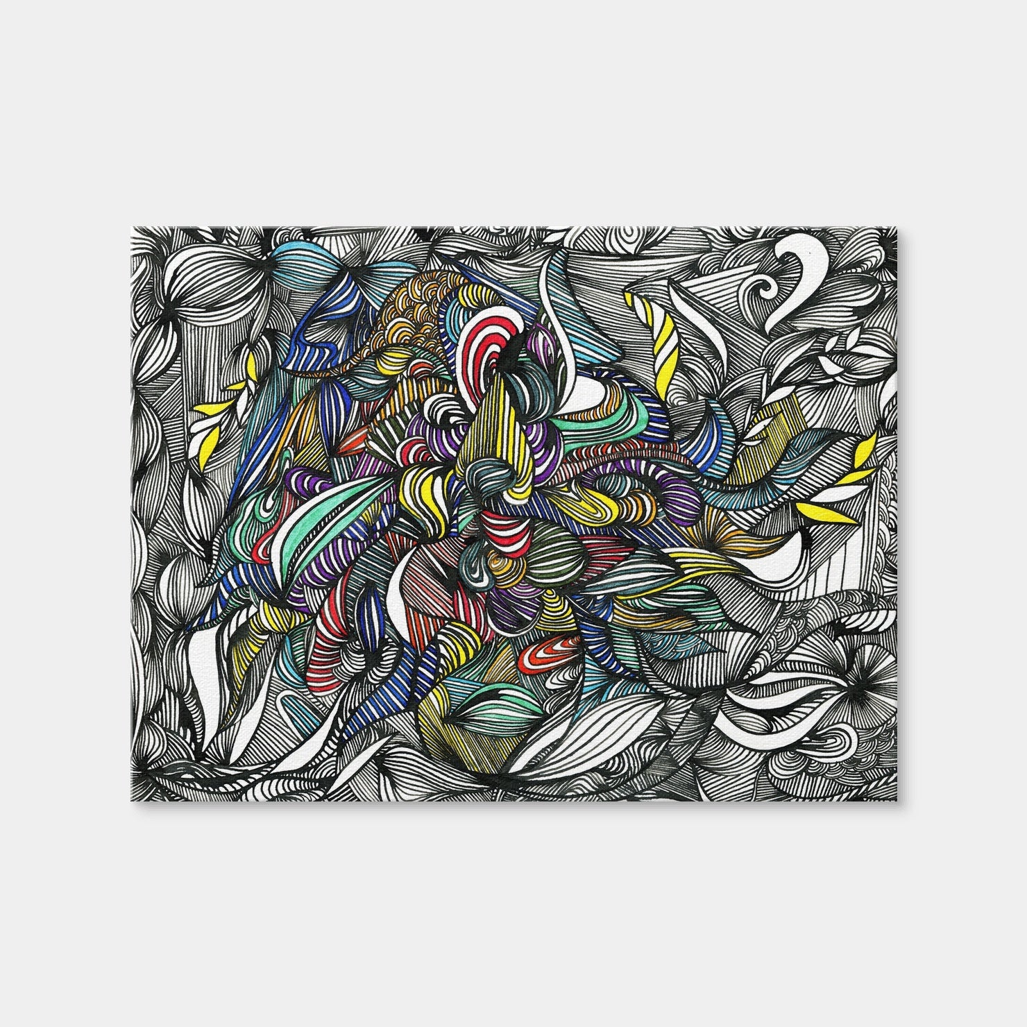 Black Color Fade Wall Art