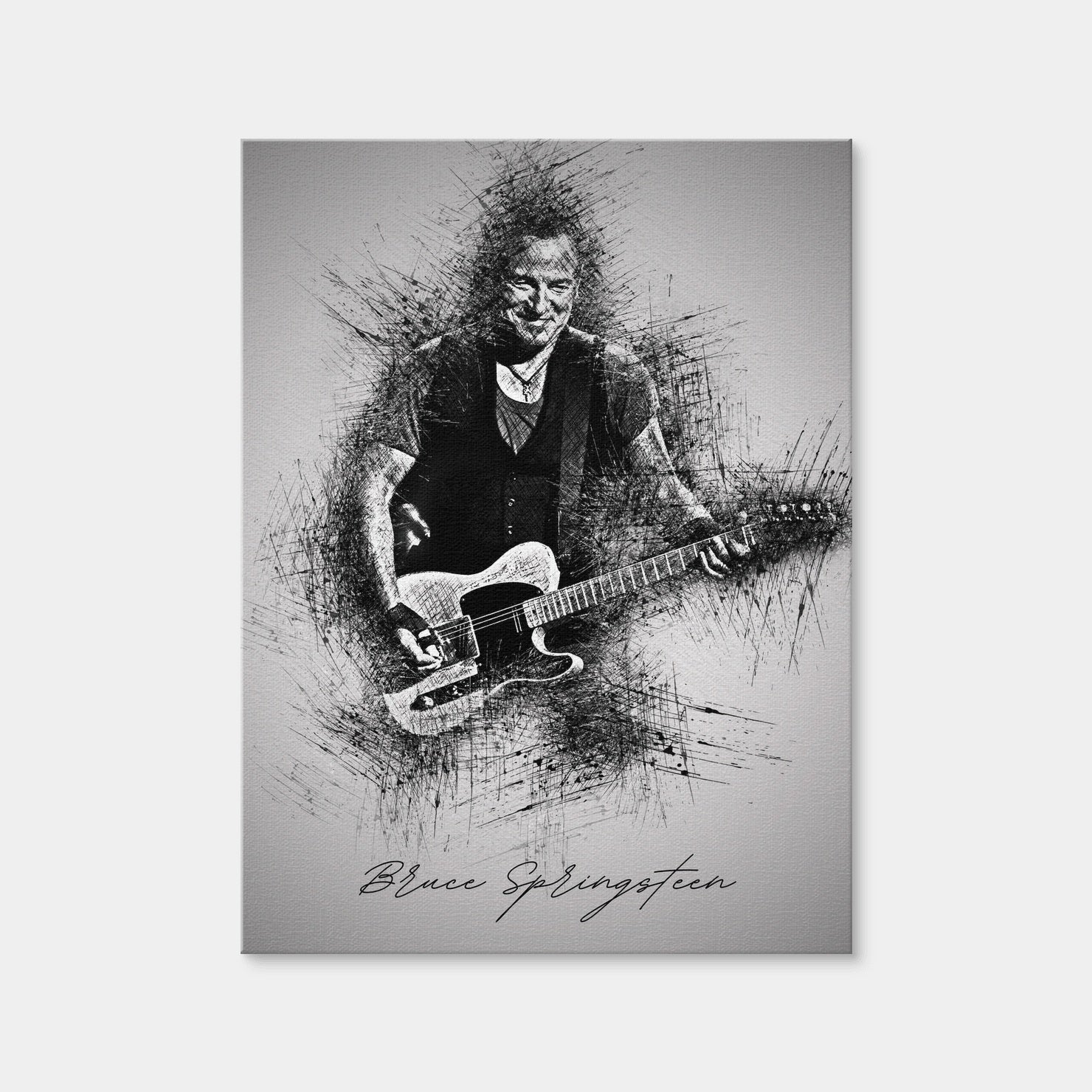 Bruce Springsteen Guitar Wall Art