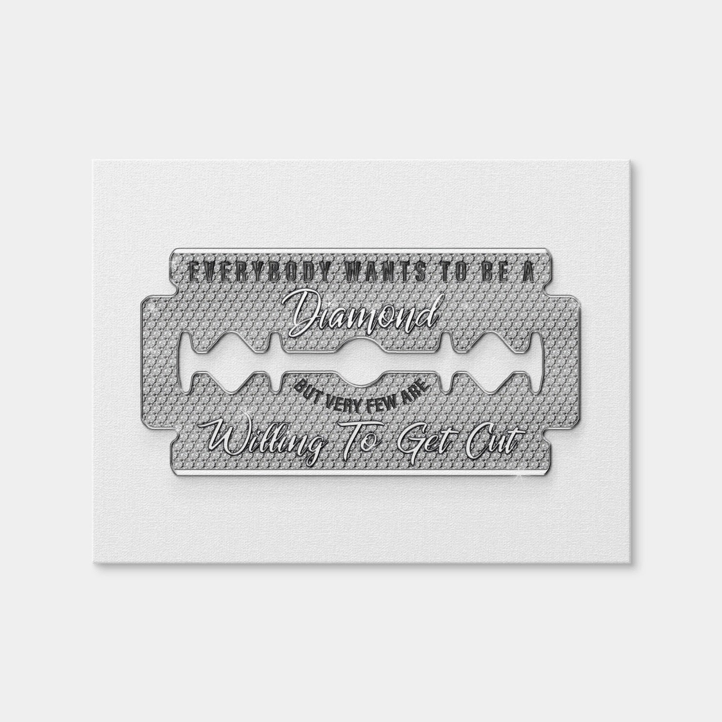 Diamond Razorblade Wall Art