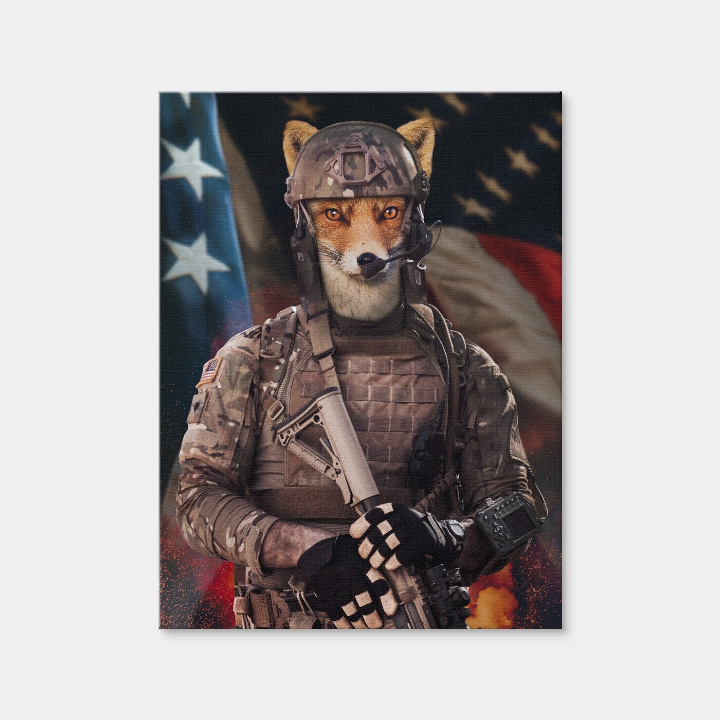 Fox Soldier Wall Art