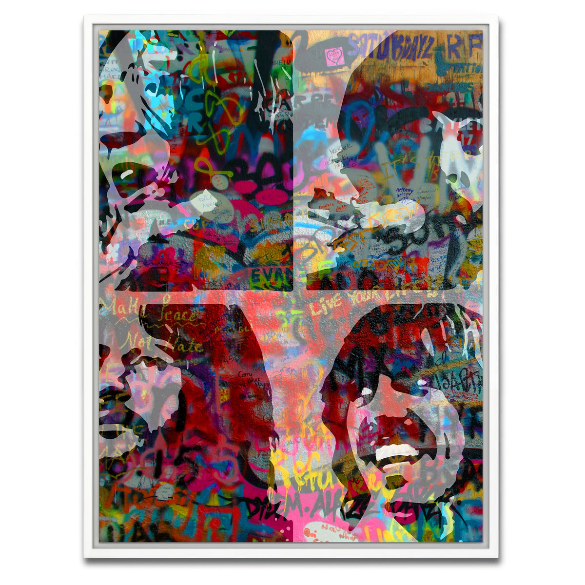 Beatles Heavy Graffiti Wall Art